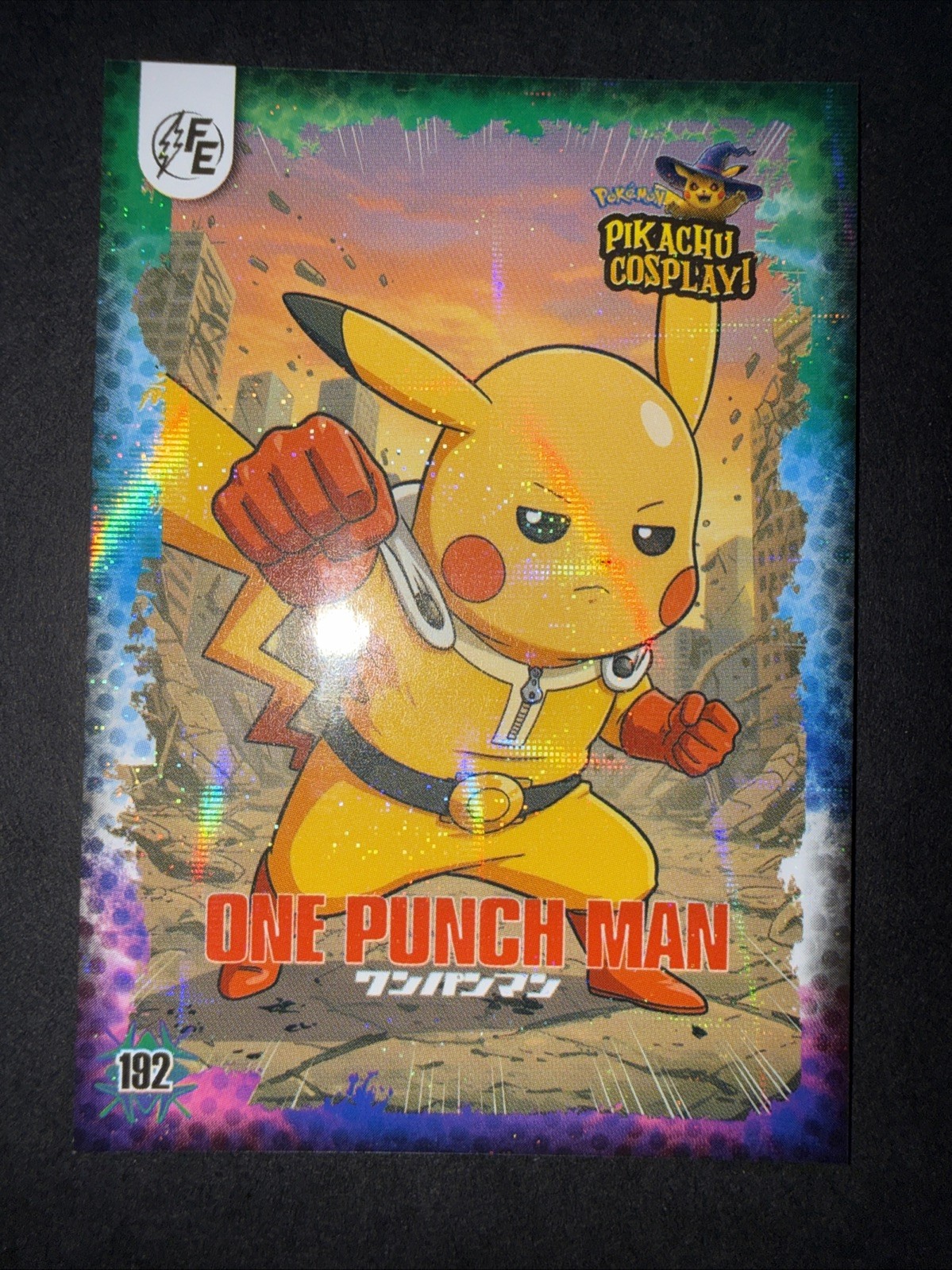 One Punch Man Cosplay(Pikachu) #192 - Holo- Electric Pokemon | eBay UK