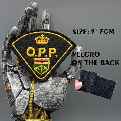 PATCH OPP ONTARIO POLICE BRODÉ 9x7CM PATCH CANADA INSIGNE COLLECTION ...