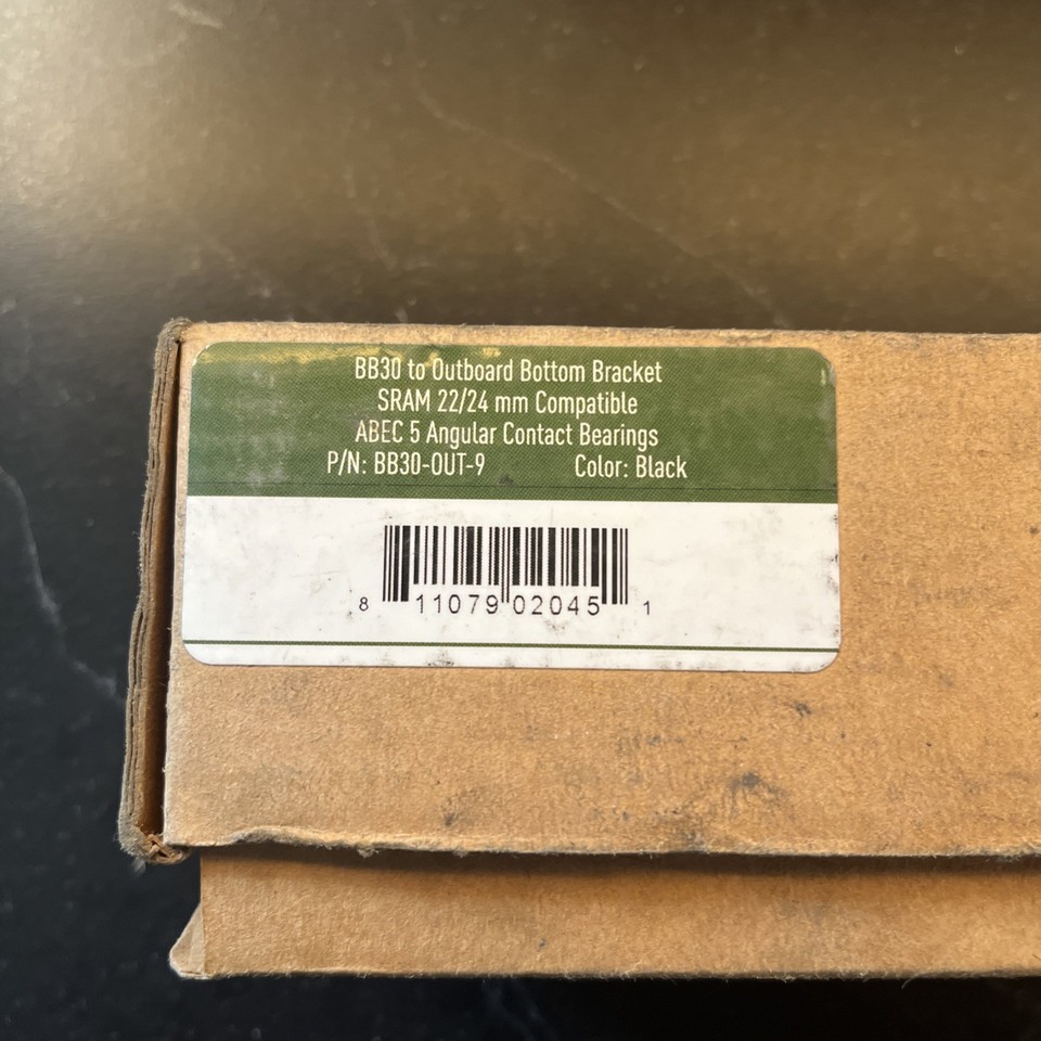 NEW Wheels Manufacturing BB30-OUT-1 BB30 Outboard Bottom Bracket SRAM ...