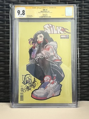 Silk 2 1:25 Ratio Variant CGC SS 9.8 Sketch And Sig From Rose Besch ...
