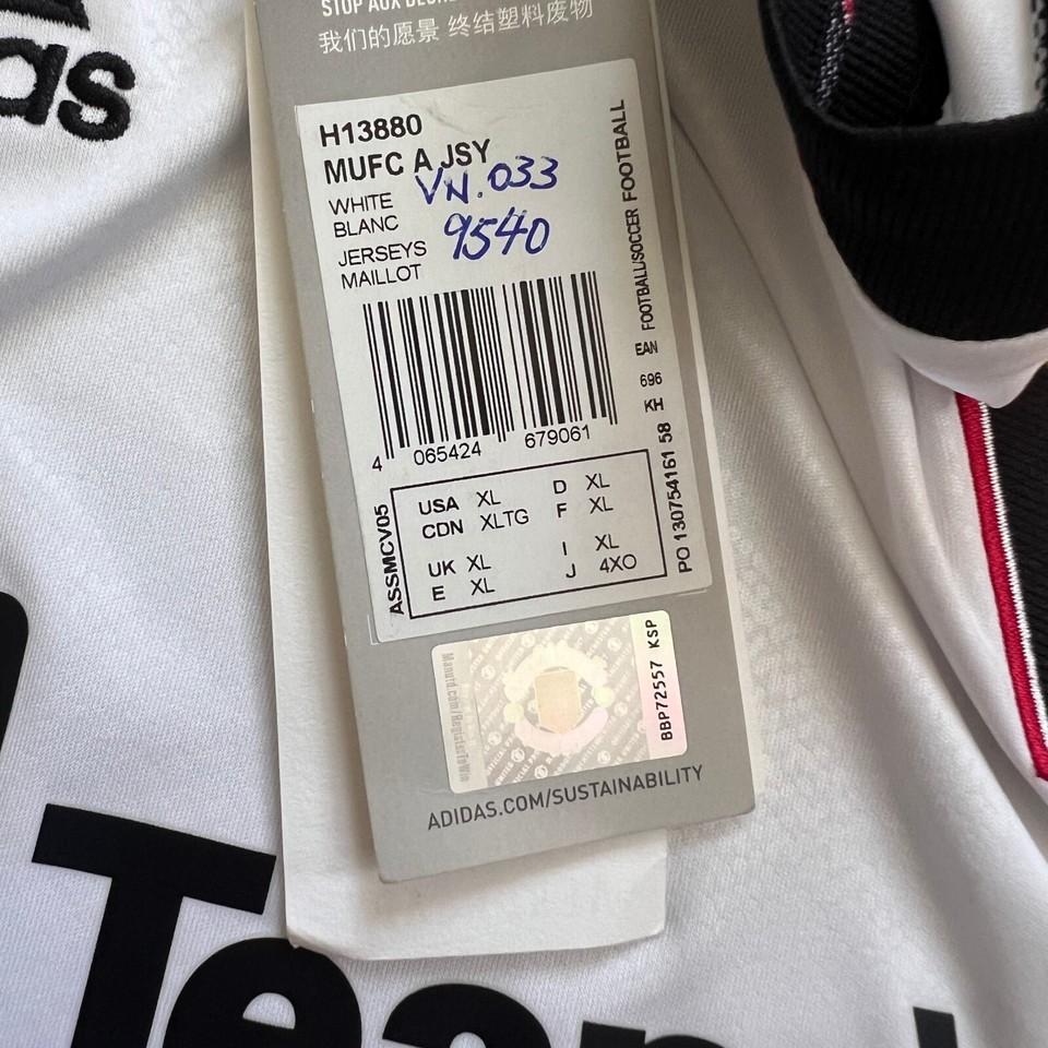 Manchester United Jersey 2022/23 Away Football Shirt Adidas H13880 Mens ...