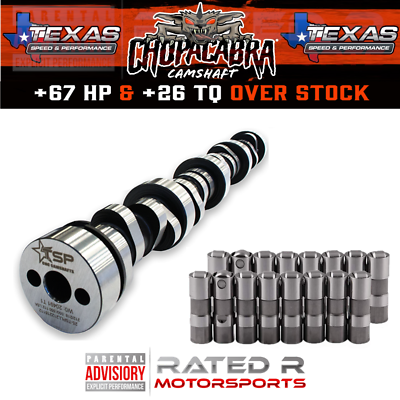 Texas Speed Gen 3 Gen 4 TSP LS Truck CHOPacabra Camshaft GM LS7 Lifters ...