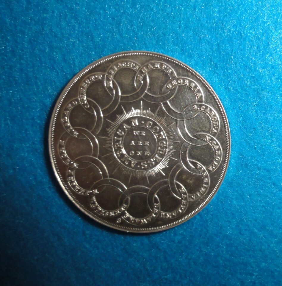 1962 Bashlow Restrike Continental Dollar In Silver, With it's Original ...