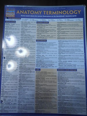 Barcharts Anatomy Terminology Quick Study Guide | eBay