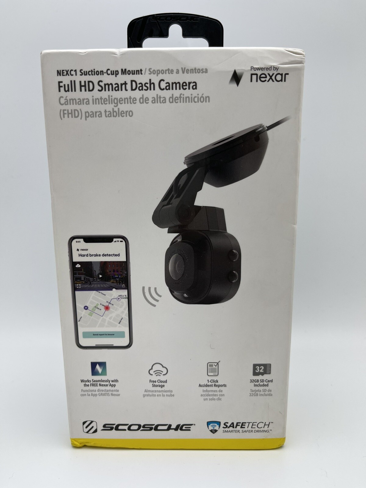 Scosche NEXC1 Smart Dash Cam - Black for sale online | eBay