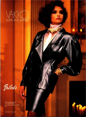 Vakko Suede Leather Print Ad Laspata Studio 1985 Wall Art Decor | eBay