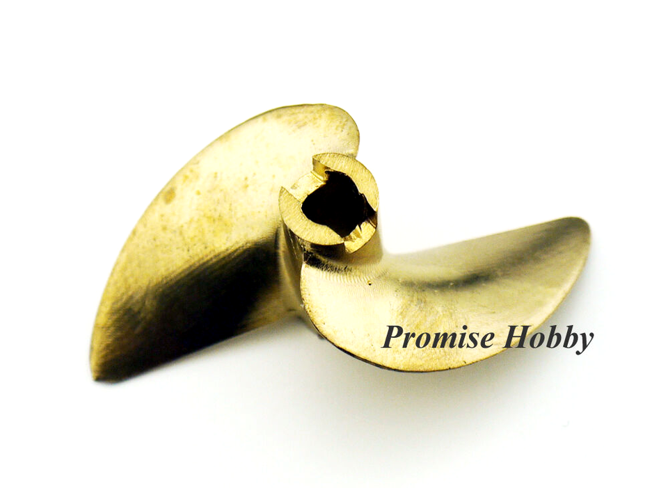 2 blade 4519 Brass Prop Diameter 45mm Pitch 1.9 for 3/16" Cable Shaft ...