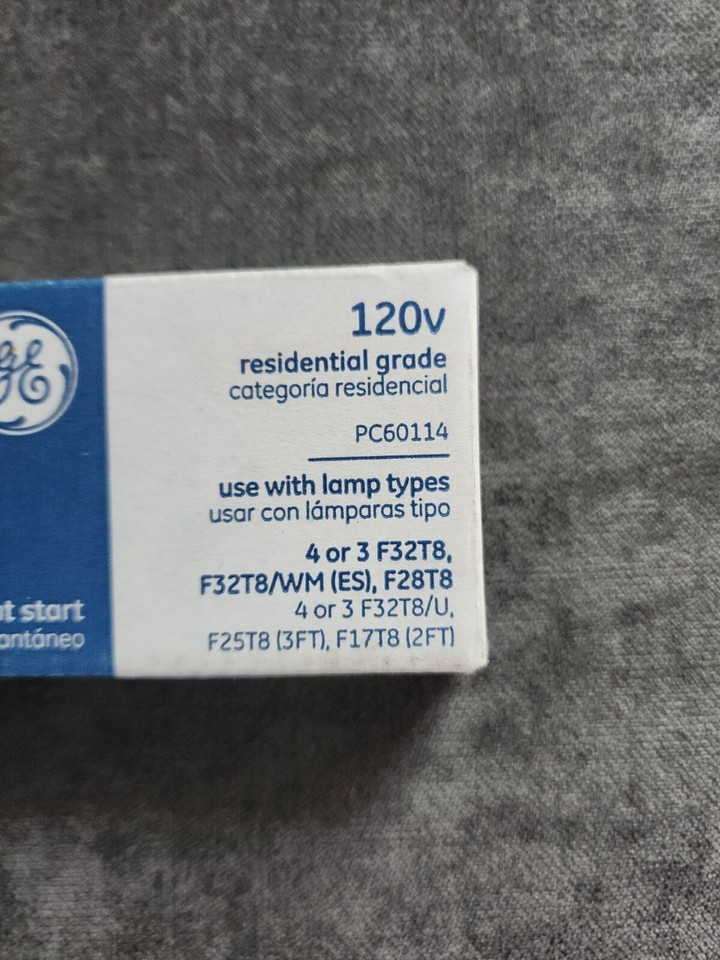 GE Proline T8 120V 2-Lamp Electronic Fluorescent Light Ballast GE232 ...