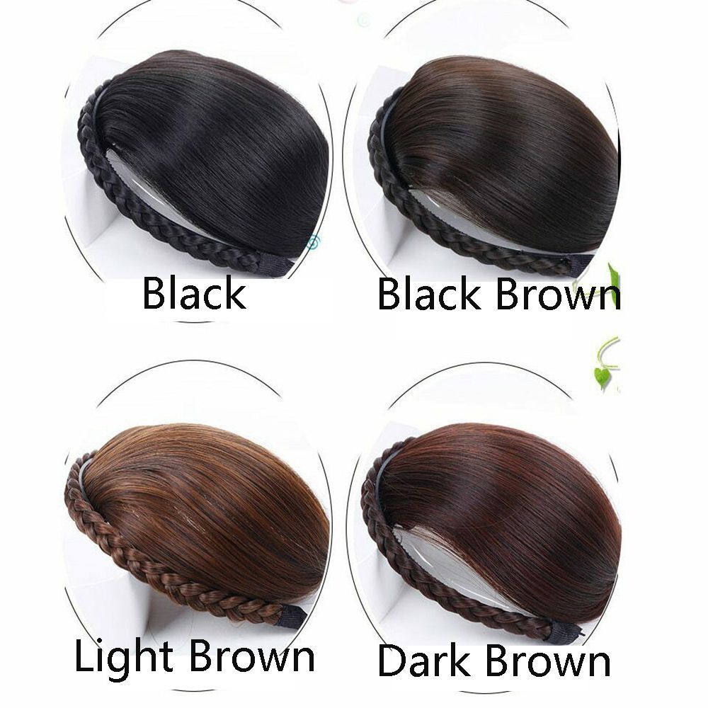 Bangs Secret Bang Braid Headband With Headband Braid Hair Neat Fringe ...