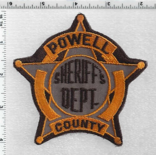 Powell County Sheriff's Dept. (Kentucky) 1st Issue Soulder Patch | eBay