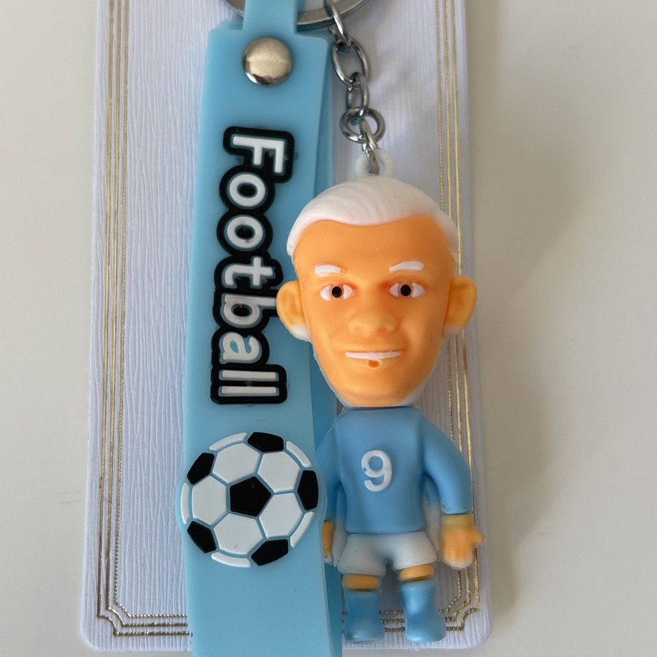 NWT Erling Haaland #9 3D Silicone 2.75” Figure Football Soccer Player ...