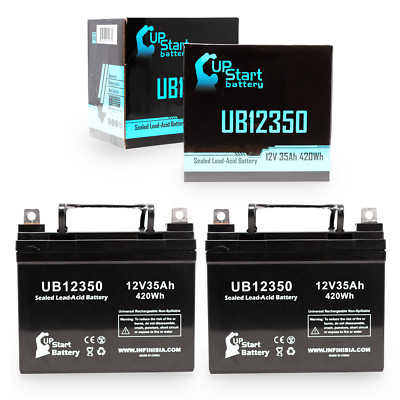 2-pack Yamaha Rhino Battery UB12350 12V 35Ah Sealed Lead Acid SLA AGM ...