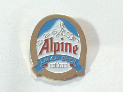 Alpine Lager Beer Pin Badge Emblem Pin Rare | eBay