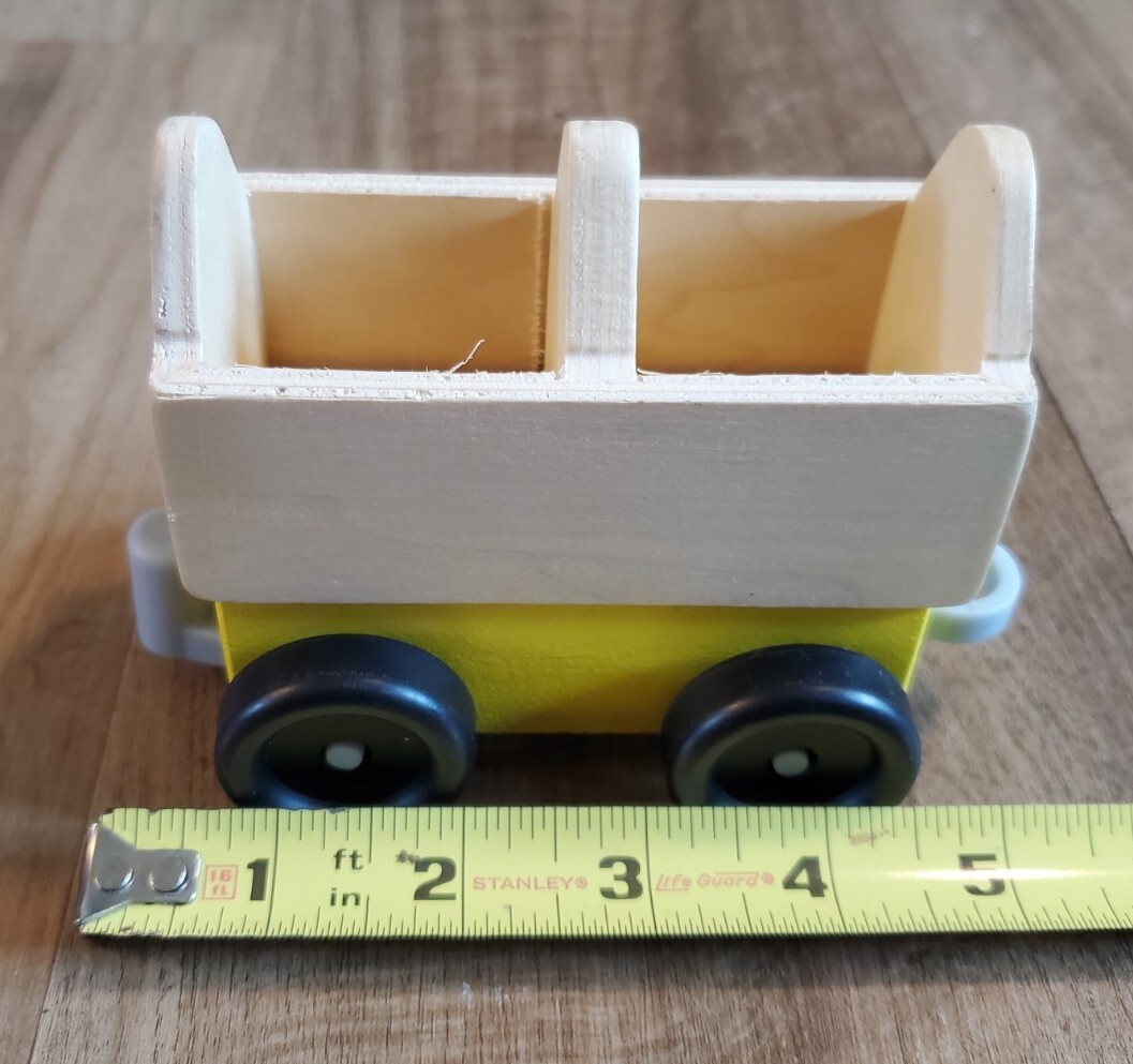 Melissa & Doug Wooden Farm Animal Yellow Train Car Only #4545 | eBay