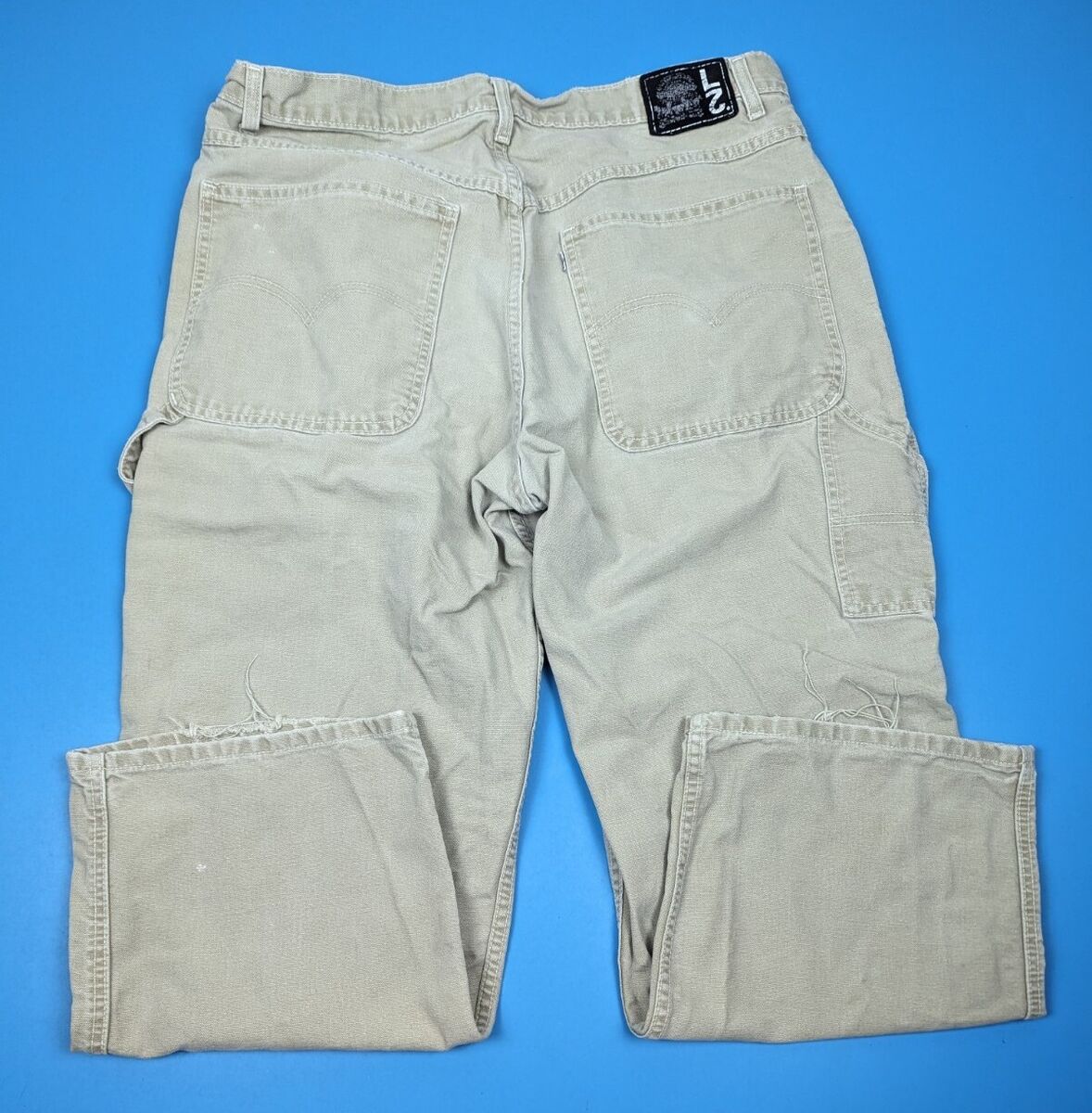 Vintage Levis L2 Pants Mens 36 X 28 Beige Wide Leg Carpenter Vintage Levis L2 Pants Mens 36 X 28 Beige Wide Leg Carpenter