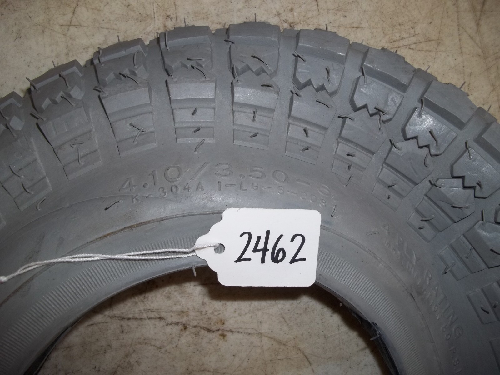 PAIR Kenda K304A-06 4.10/3.50-6 Tire HEAVY DUTY 4 PLY RATING TUBE TYPE. GRAY | eBay