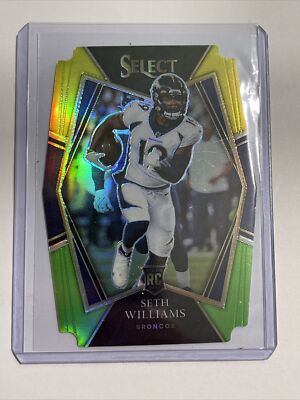 Seth Williams 2021 Select Premier Level Green Yellow Die Cut Prizm ...