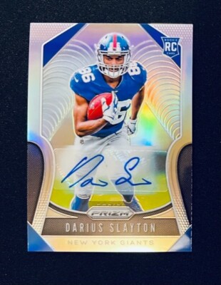 Darius Slayton 2019 Prizm Rookie Autograph Silver RC Autograph Card ...
