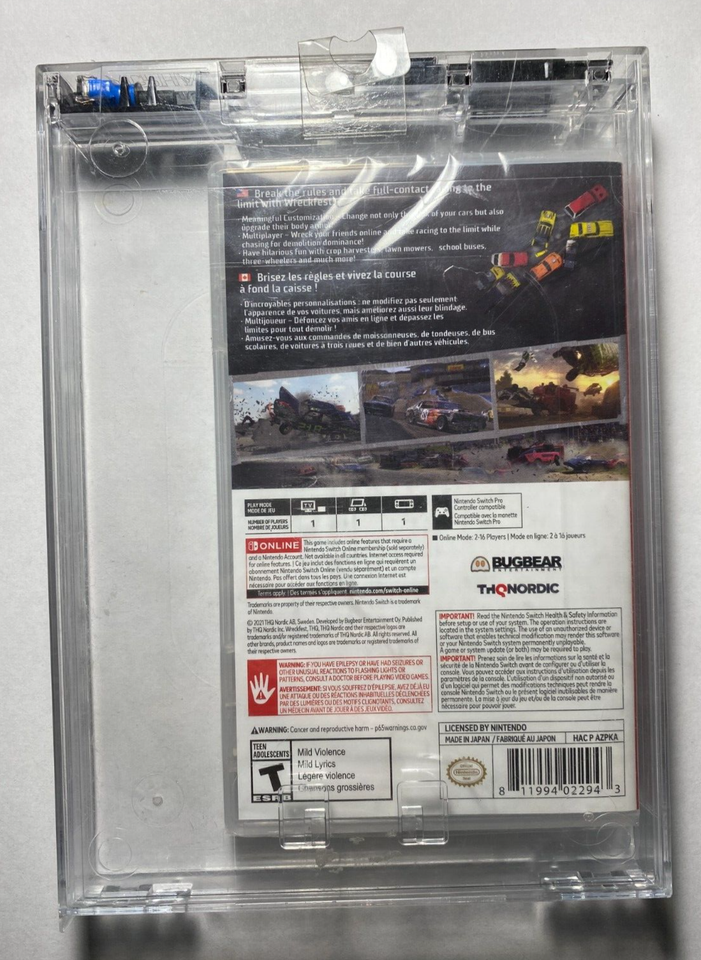 RARE - Wreckfest - Nintendo Switch - Special Cage Locked 811994022943| eBay