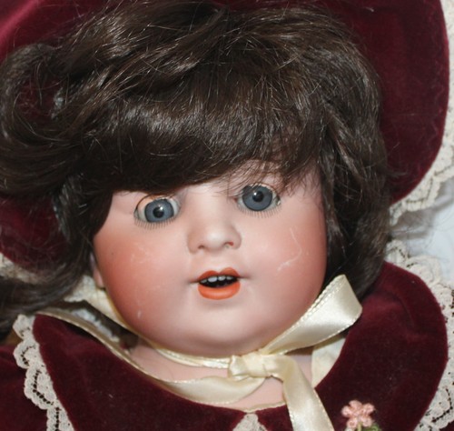 Vintage K&R Simon Halbig 56 Germany Doll 16" Doll Blue Eyes Teeth ...