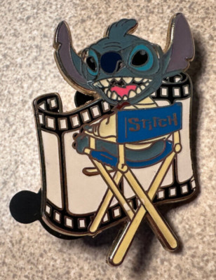 DISNEY PIN STITCH SITTING IN DIRECTORS CHAIR | eBay