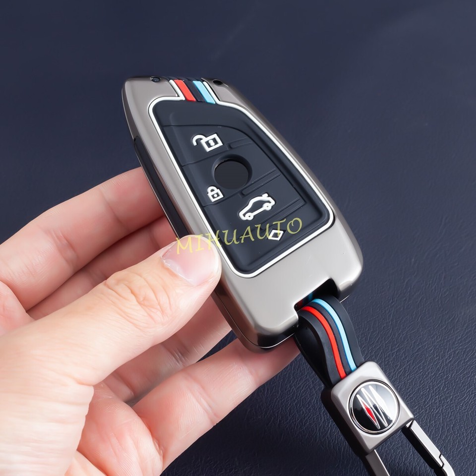 For BMW G01 G02 G07 G11 G14 G20 G22 G30 F48 Metal Car Key Fob Cover ...