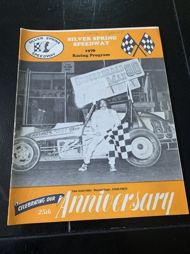 Silver Spring Speedway Program Vintage PA Racing Magazine 1978 | eBay