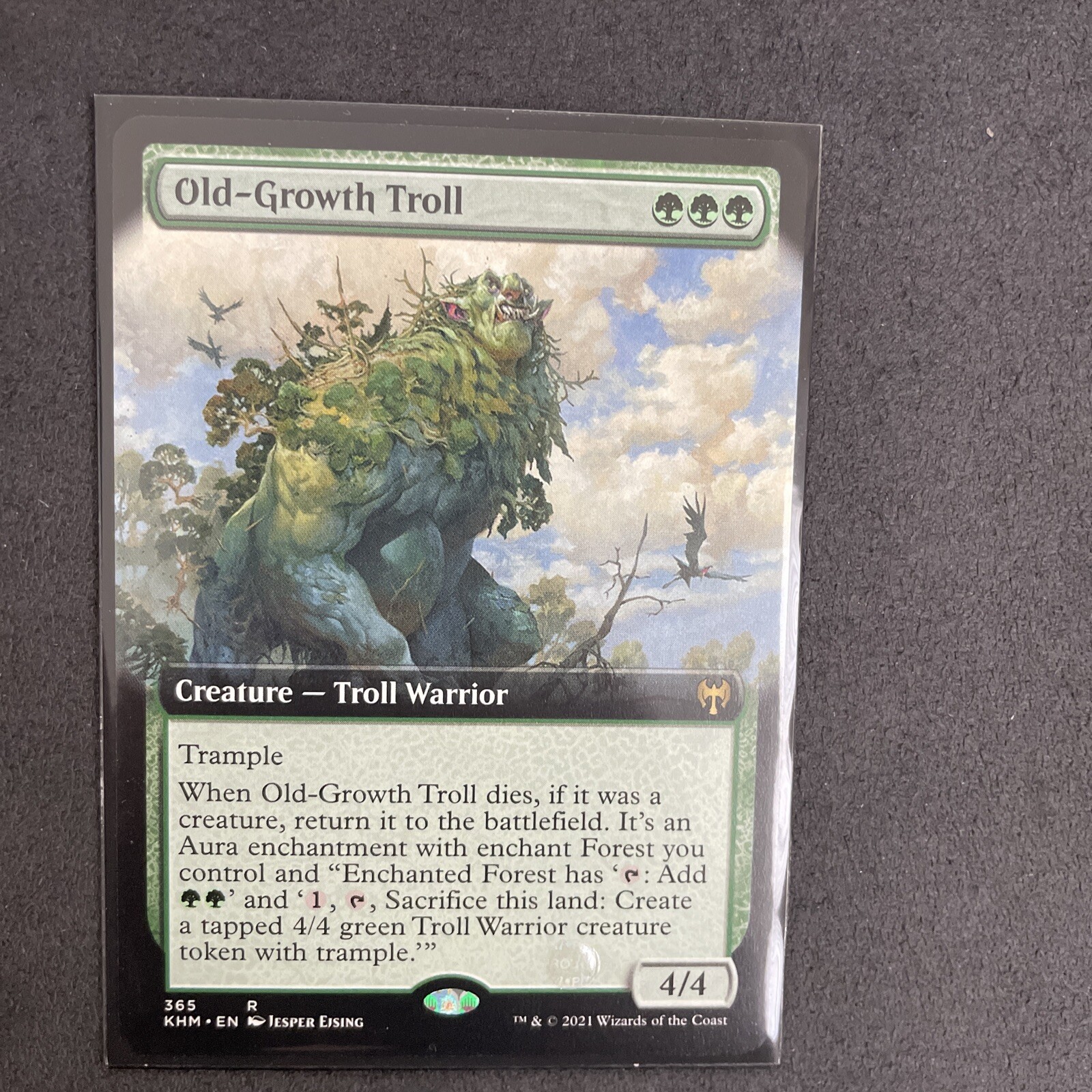Old-Growth Troll x1 - EXTENDED ART MTG Kaldheim Rare EDH Old Growth ...