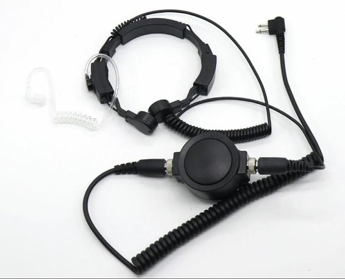 Waterproof PTT Tactical Throat Mic Headset For Motorola Radio GP68 88 ...