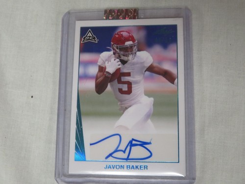 2022 Leaf Memories JAVON BAKER Blue AUTO Autograph RC #d 44/50 | eBay
