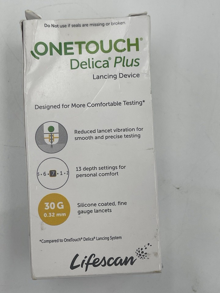 One Touch Delica Plus Lancing Device with 25 Lancets Sealed | eBay