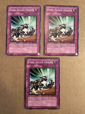 3x Final Attack Orders - DCR-045 - Common - Unlimited Edition DCR - Dark Crisis | eBay