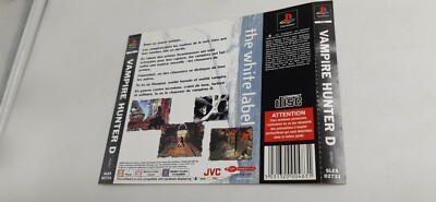 Jaquette arrière officielle Sony Playstation 1 PS1 Vampire Hunter D ...