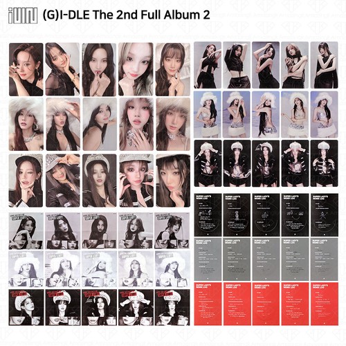 (G)I-DLE G-IDLE The 2nd Full Album 2 Two Photocard Mini Poster Message ...
