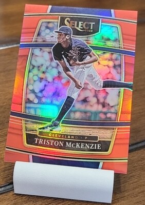 2022 Select Red #86 Triston McKenzie #'D 41/199 Cleveland Guardians | eBay
