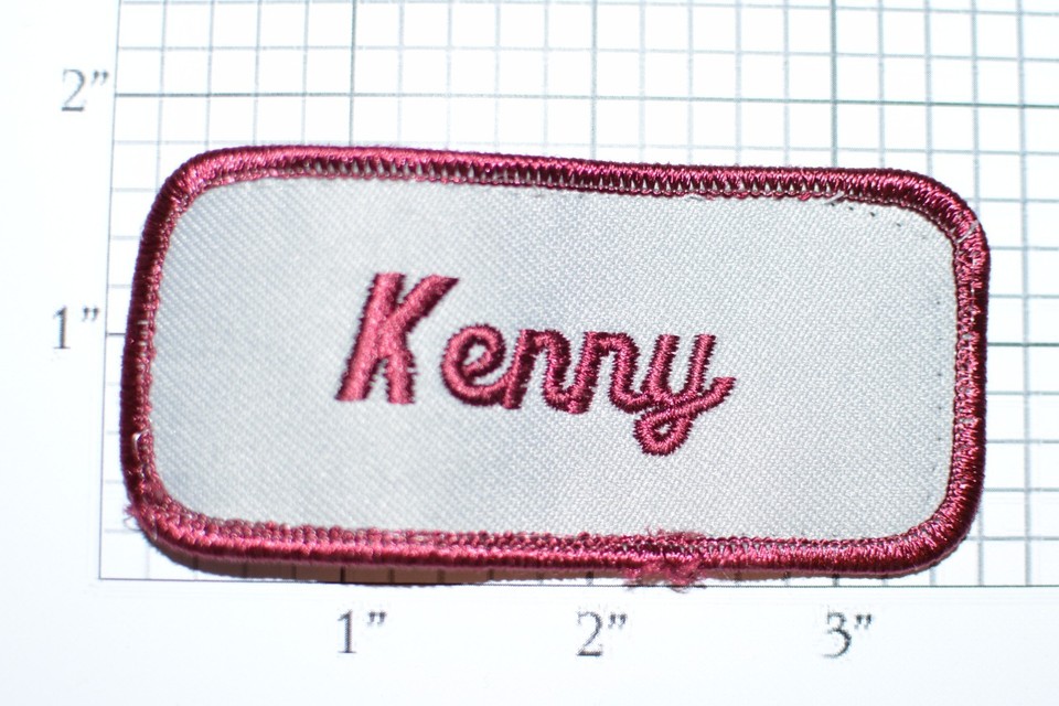 Name Tag Patch Embroidered Vintage Sew-on for Work Shirt Uniform ...