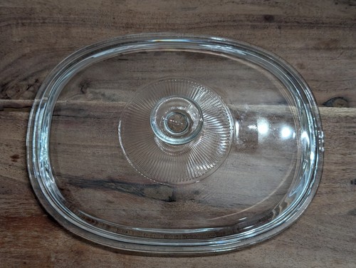 Corning Ware Pyrex Glass Replacement Lid DC 1.5 C Rectangle Domed Lid ...