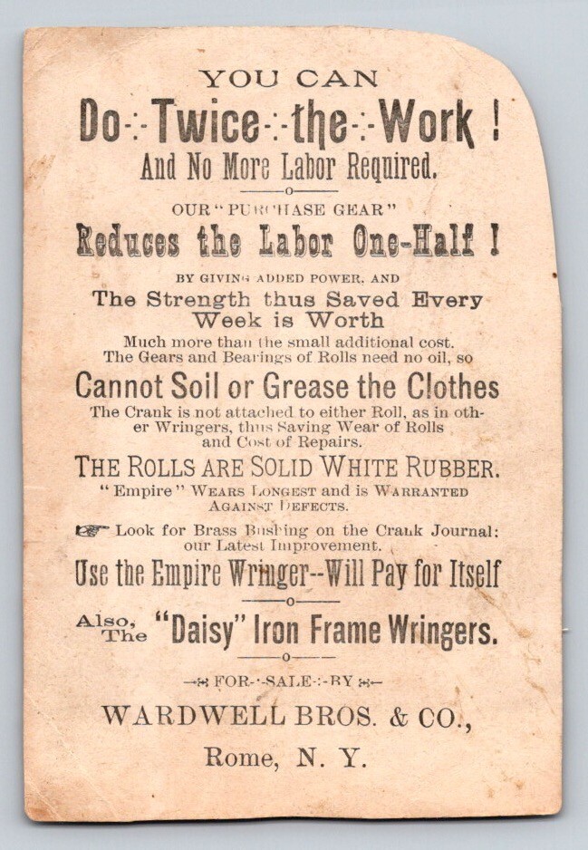 Uncle Sam Minting Gold Coins Empire Wringer Wardell Bros Rome P15 | eBay