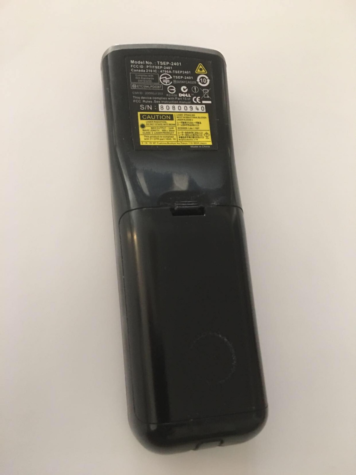 DELL 5100MP RD230 310-6895 LCD Projector TSEP-2401 Remote Control | eBay