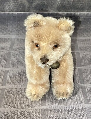 Steiff Vintage Bear Cub w Bell and Neck Tag | eBay