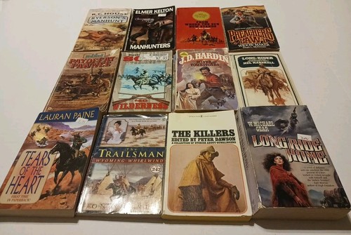 Lot of 12 Vintage Western Paperbacks Books Different Authors | eBay