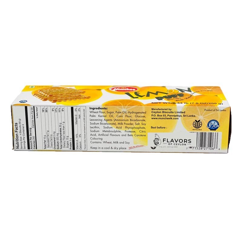 MUNCHEE LEMON PUFF TEA BISCUITS 200g GENUINE WITH REAL LEMON CREAM | eBay