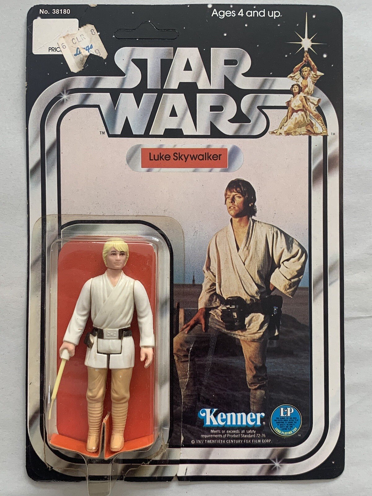 Kenner Vintage 1977 Star Wars Luke Skywalker 12 Back 12a Back Open ...