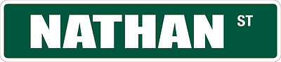 *Aluminum* Nathan St 4" x 18" Metal Novelty Street Sign SS 2710 | eBay