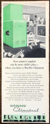 1948 Mueller Climatrol Furnace Print Ad Next Winter's Comfort Can Be ...
