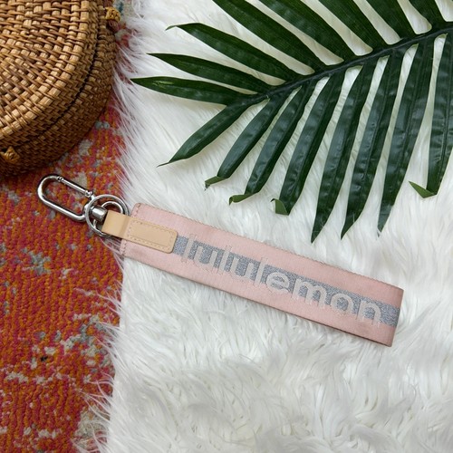 Lululemon Never Lost Keychain 12" Pink Gray | eBay
