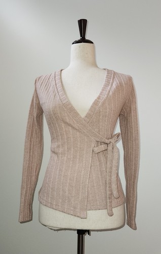 OGL Move Wrap Jacquard Sweater Pink Womens XS Ballet Capsule Soft ...