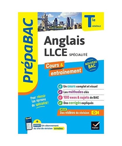 Prépabac Anglais LLCE Tle générale [spécialité] - Bac 2024: nouveau ...
