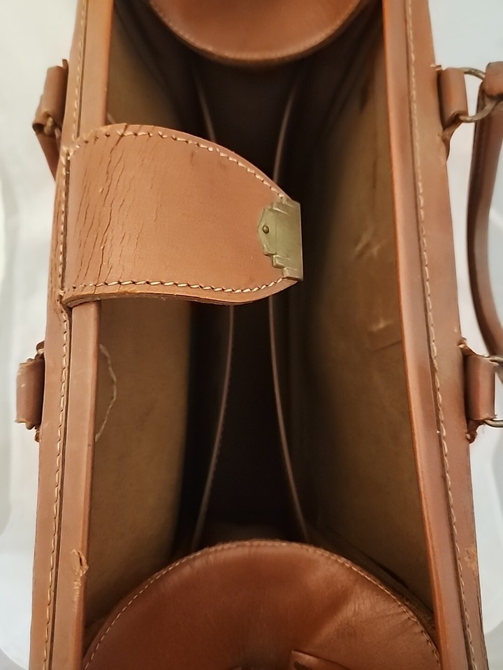 Vintage Bosca Built Brown Leather Cowhide Briefcase | eBay