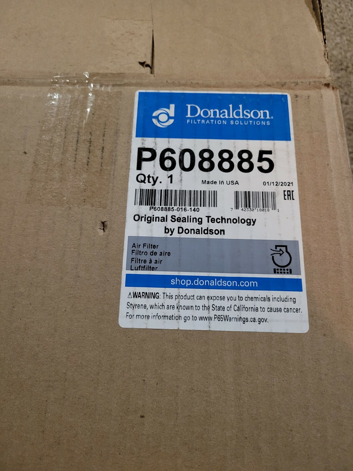 FLEETGUARD AF25627 - Air filter cross reference